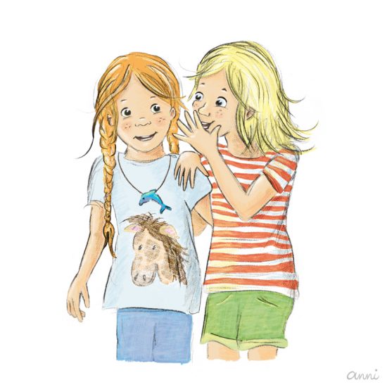 Kinder spielen Stille Post - annimalt